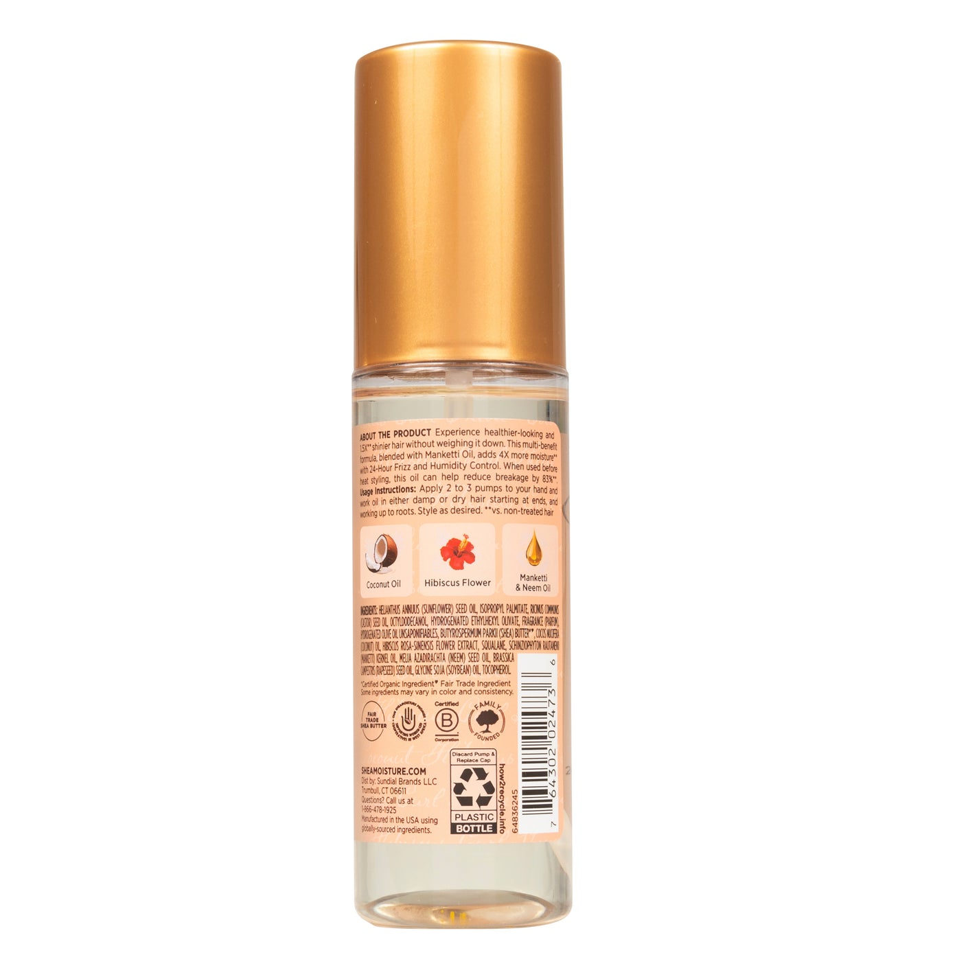 Coconut & Hibiscus Smooth & Shine Oil – sheamoisture.com.au